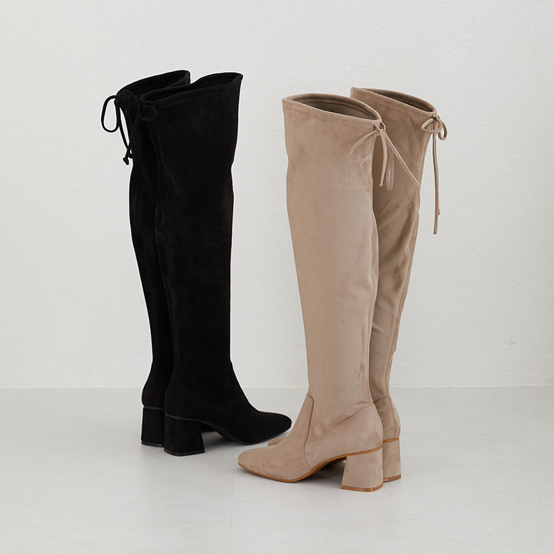 Knee High Heel Long Boots
