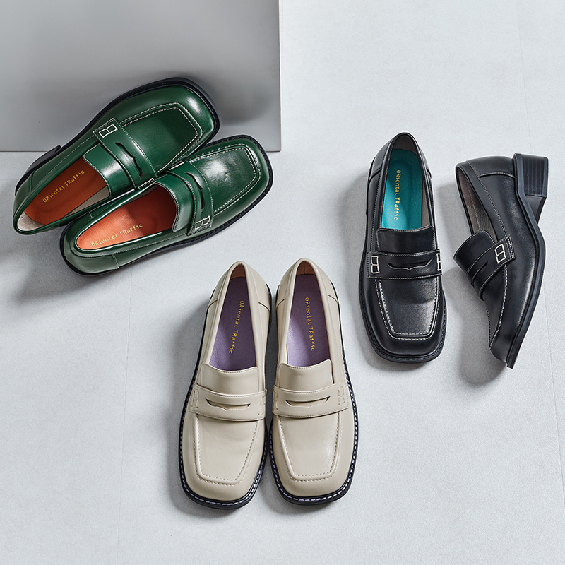 Stitch Penny Loafers