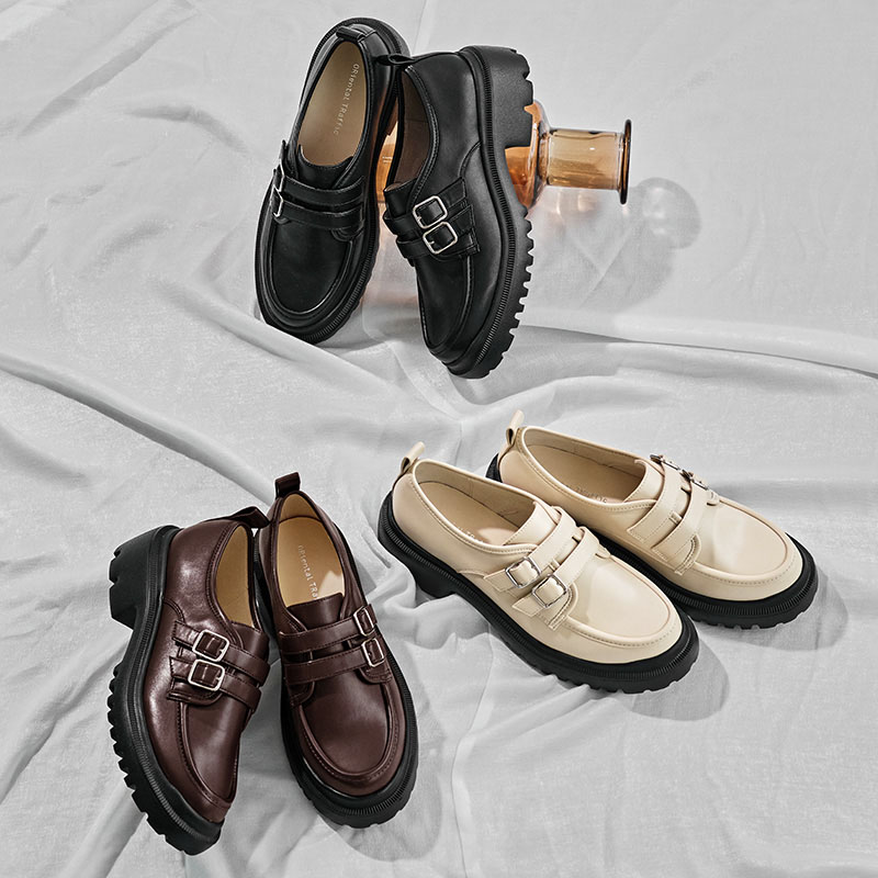 Double Belt Platform Shoes